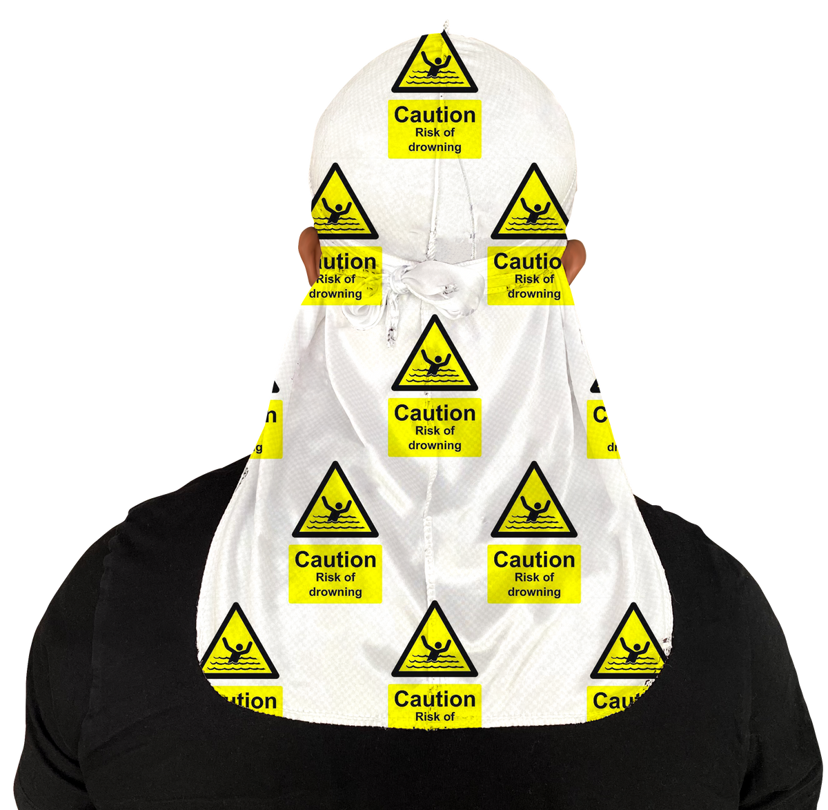 Caution Risk of Drowning Silky Durag – Joorags