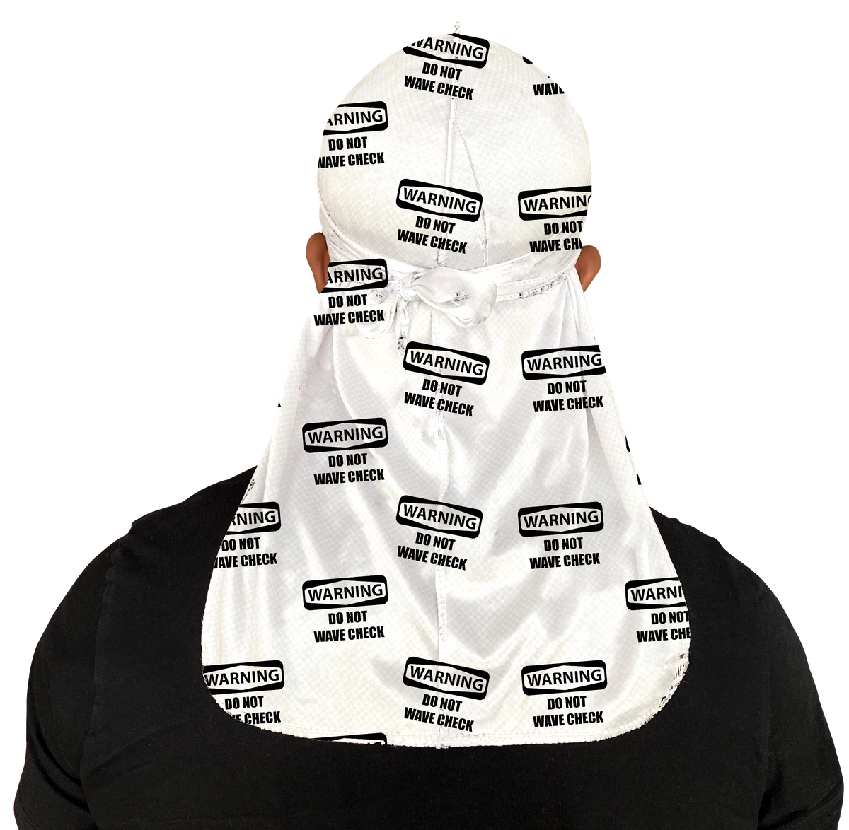 Warning Do Not Wave Check Silky Durag – Joorags