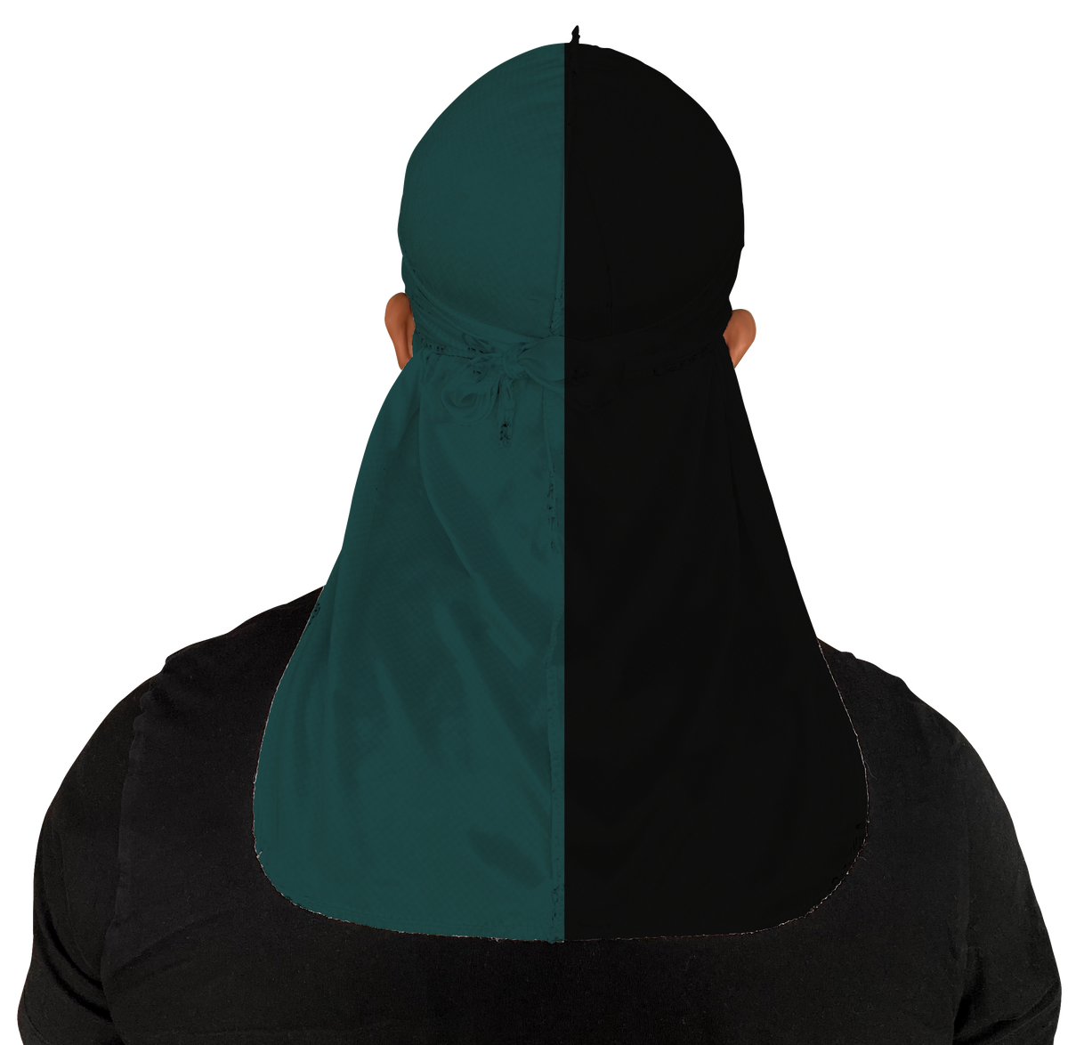 Green and Black 2 Tone Silky Durag – Joorags